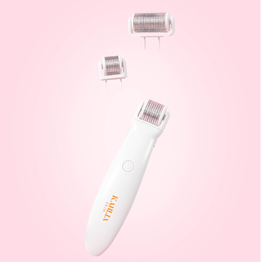 Kahlia Skin LED Derma Roller Kit | Microneedling & Light Therapy Device