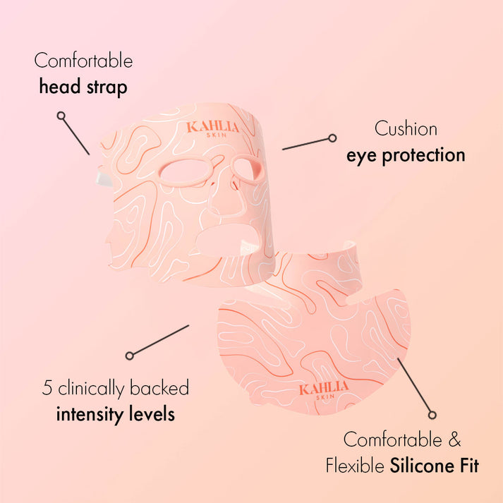 Kahlia Skin LED Silicone Mask | 7-in-1 Face, Neck & Décolletage Light ...