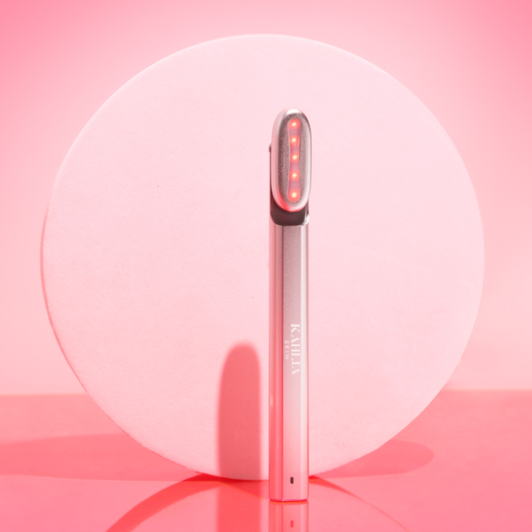 Kahlia Skin LED Face Wand | 4-in-1 Microcurrent & Red Light Therapy